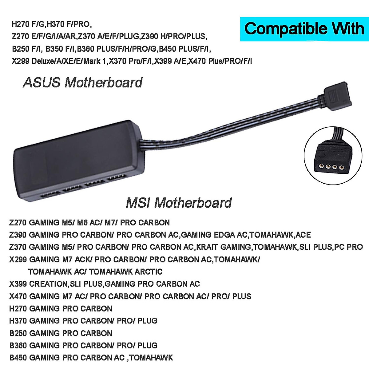 DS 2Pack 120MM RGB Case Fans with PC LED Strip Lighting, LED Silent Fans for Computer Cases, PC Case, CPU Cooler, Support to Aura or Mystic Light RGB SYNC (F Series)