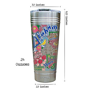 Catstudio Alabama Thermal Tumbler | Triple Wall Insulation With Non Slip Bottom | Great Travel Cup for Water, Coffee, Tea, or Smoothies