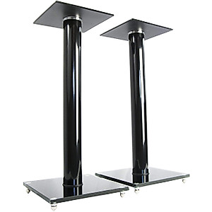 VIVO Premium Universal 23 inch Floor Speaker Stands for Surround Sound and Book Shelf Speakers, 2 Stands Included, STAND-SP02B
