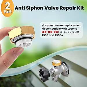 Ceoighe 2 Pack Anti Siphon Valve Repair Kit, Outdoor Frost Free Faucet, Vacuum Breaker Repair Kit Compatible with Legend LEG-108-903 T550 T550A, Frost Free Faucet Repair Kit for Outside Faucet Repair