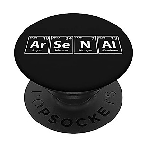 Periodic Tees Co. Arsenal (Ar-Se-N-Al) Periodic Table Elements Spelling PopSockets Stand for Smartph