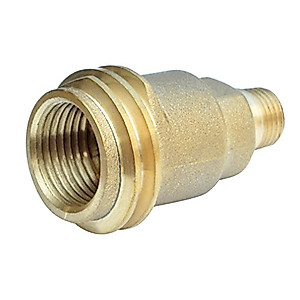 onlyfire 5042 QCC1 Propane Gas Fitting Adapter with 1/4 Inch Male Pipe Thread, Brass Fitting