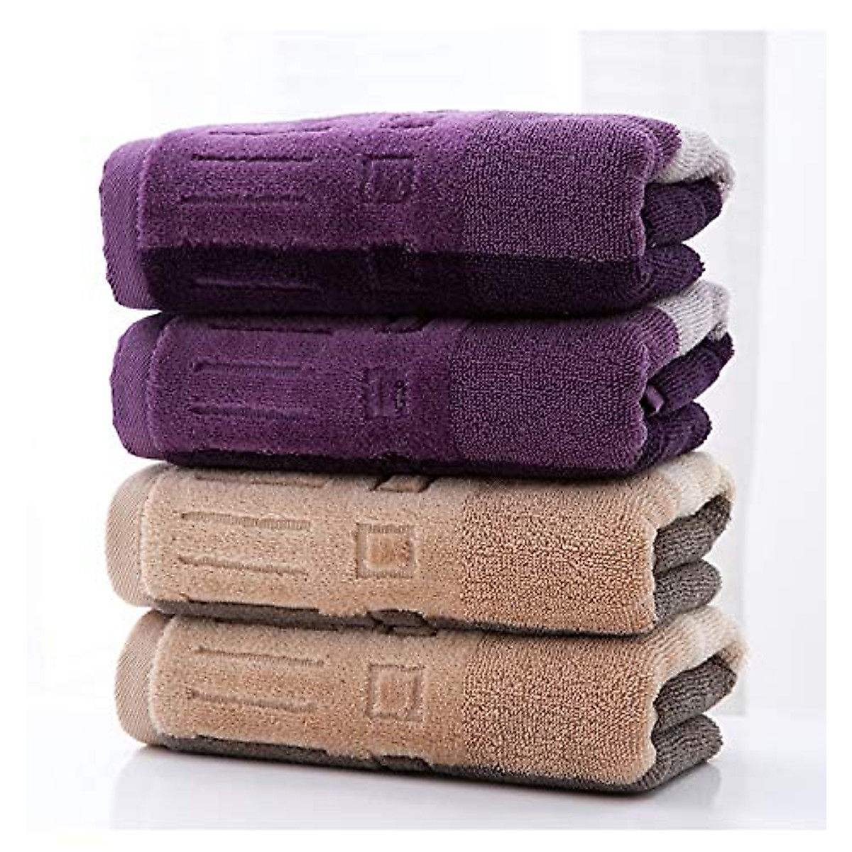 4 Pack Washcloths 100% Cotton Washcloths Set, 13 x 13 inches, Soft Bathroom Wash Cloths, Highly Absorbent Thickened Face Towels, Fingertip Towels, Luxury Face Cloths Wach Cloths for Bathroom Hotel Spa