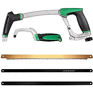 Hacksaw Frame Set, Standard and Mini Hacksaw, 12" Replaceable Blade