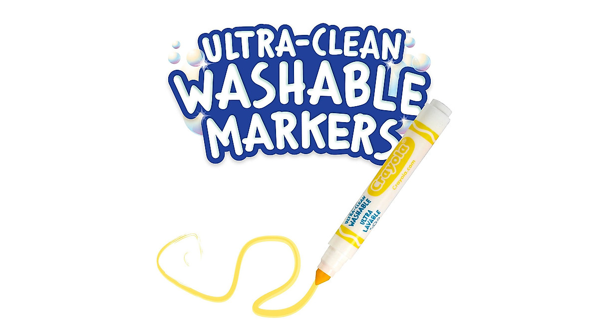 Crayola Ultra Clean Washable Markers - Bulk Set for Kids