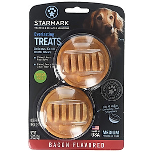 Starmark Everlasting Dental Chew, Bacon Flavored, Medium, 8 Count