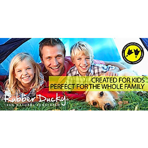 Rubber Ducky Mineral Lip Balm SPF 39 - Lip Sunscreen | Reef Safe Sunscreen | Water Resistant | Vegan | Broad Spectrum Lip Care | Vitamin E for Moisturized Lips | Coconut Flavor | .15 oz Each | 3 Pack