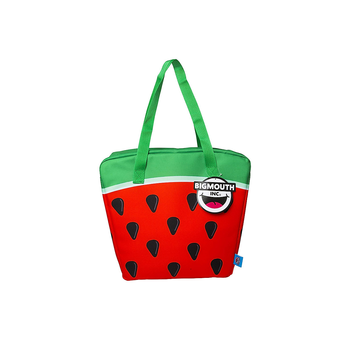 BigMouth Inc. Giant Watermelon Cooler Bag - EVA-Insulated Tote That Keeps Drinks Cool, Easy to Carry, Wide Opening for Easy Packing, Can Fit up to 12 Standard Cans or Bottles, Makes a Great Gift