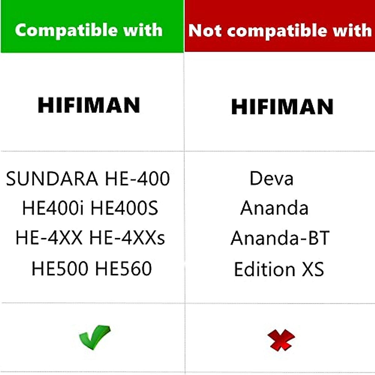 TaiZiChangQin Ear Pads Ear Cushions Earpads Replacement Compatible with HIFIMAN SUNDARA HE-400 HE400i HE400S HE-4XX HE-4XXs HE500 HE560 Headphone