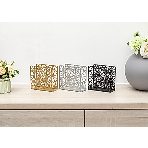 Farmhouse Black Napkin Holder for Table Decor, Modern Metal Paper Napkin Holders for Your Home Kitchen Bathroom Dinning Table