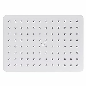 Blue Ocean 10"x7" SHK08 Ultra Thin Premium Stainless Steel Bath Rainfall Shower Head | Adjustable Brass Swivel Ball Joint