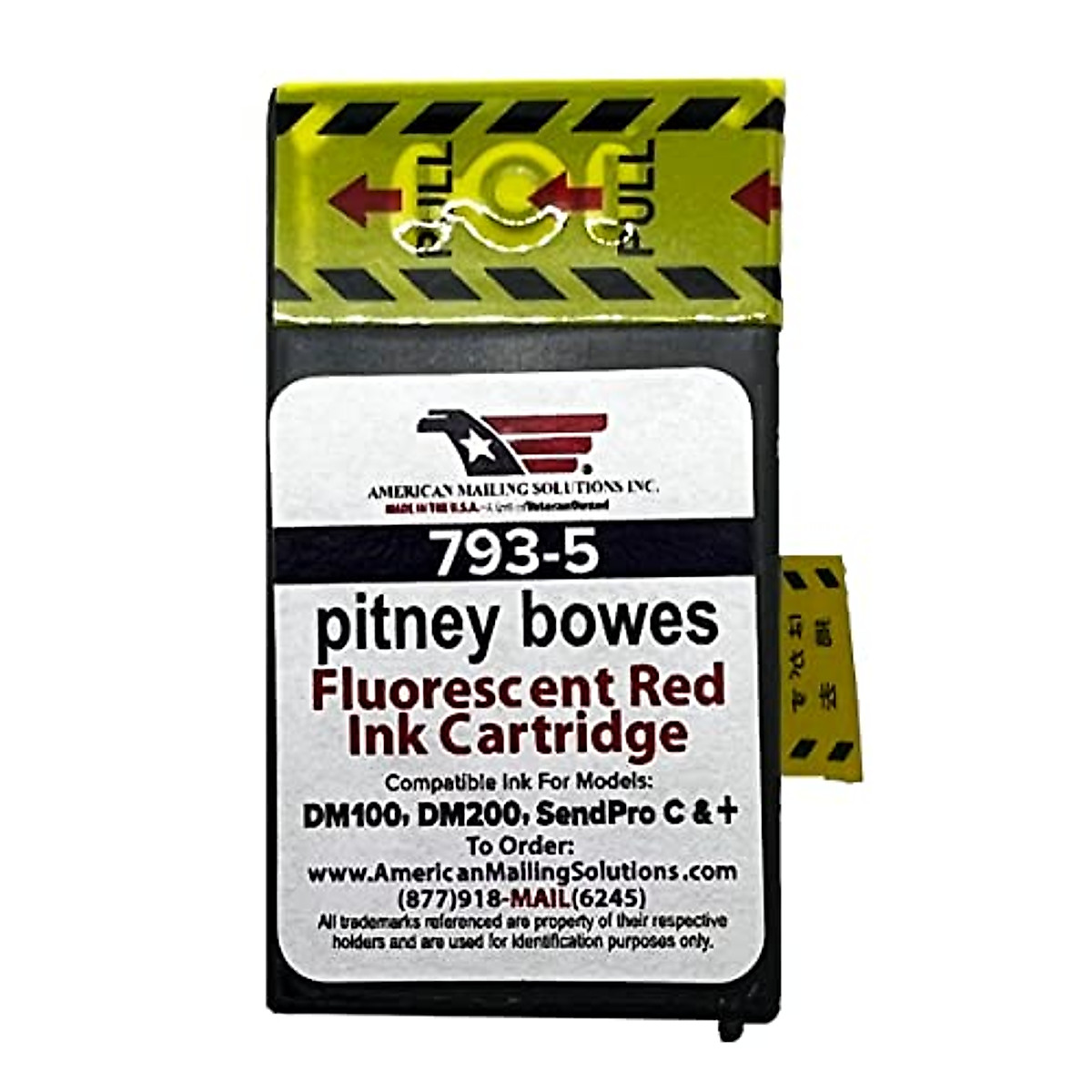 2-Pack | PB 793-5 Fluorescent Ink Cartridge Replacement for: SendPro 300, C200, C300, C400, C425 - DM Series P700, DM100, DM100i, DM125i, DM150i, DM175i, DM200L, DM225 Postage Meters