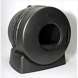 Litter Spinner Cat Litter Box, Black 18X20X14.5 inches