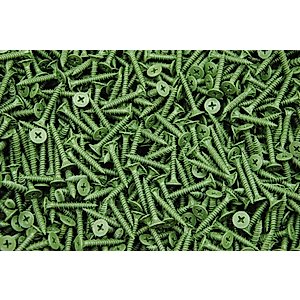(750) Phillips Wafer Head 8 x 1-1/4 Coated Cement Fiber Backer Board Screw Hi-Lo