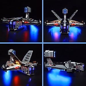 VONADO Led Light Kit Compatible with Lego The Justifier 75323(No Model),Building Lighting Kit Compatible with Lego 75323 Buildable Starship Building Set Bricks Toy (Upgrade Edition)