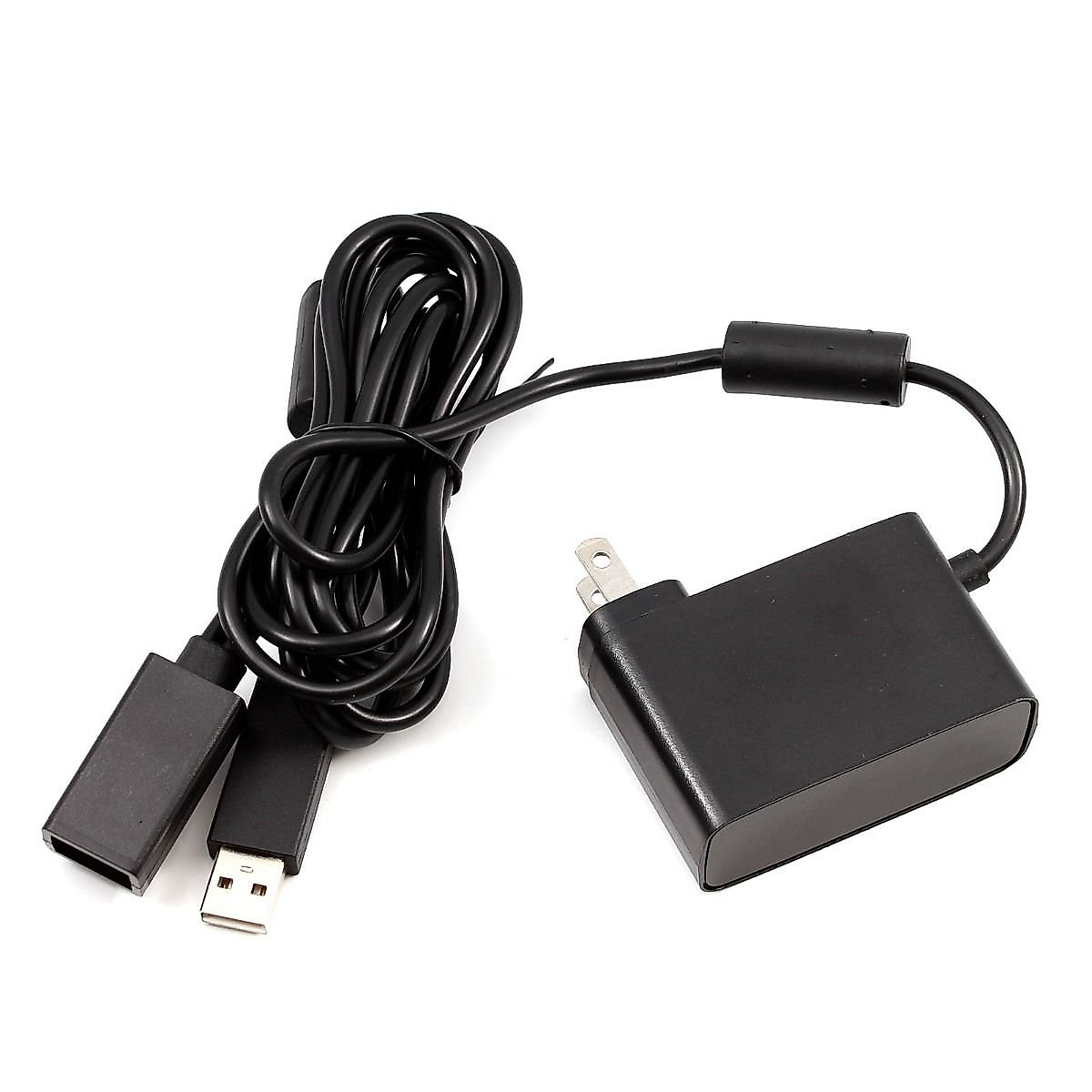 REDGO USB AC Power Supply Adapter Cable 9 Feet / 3M for Xbox 360 Kinect Motion Sensor, Black
