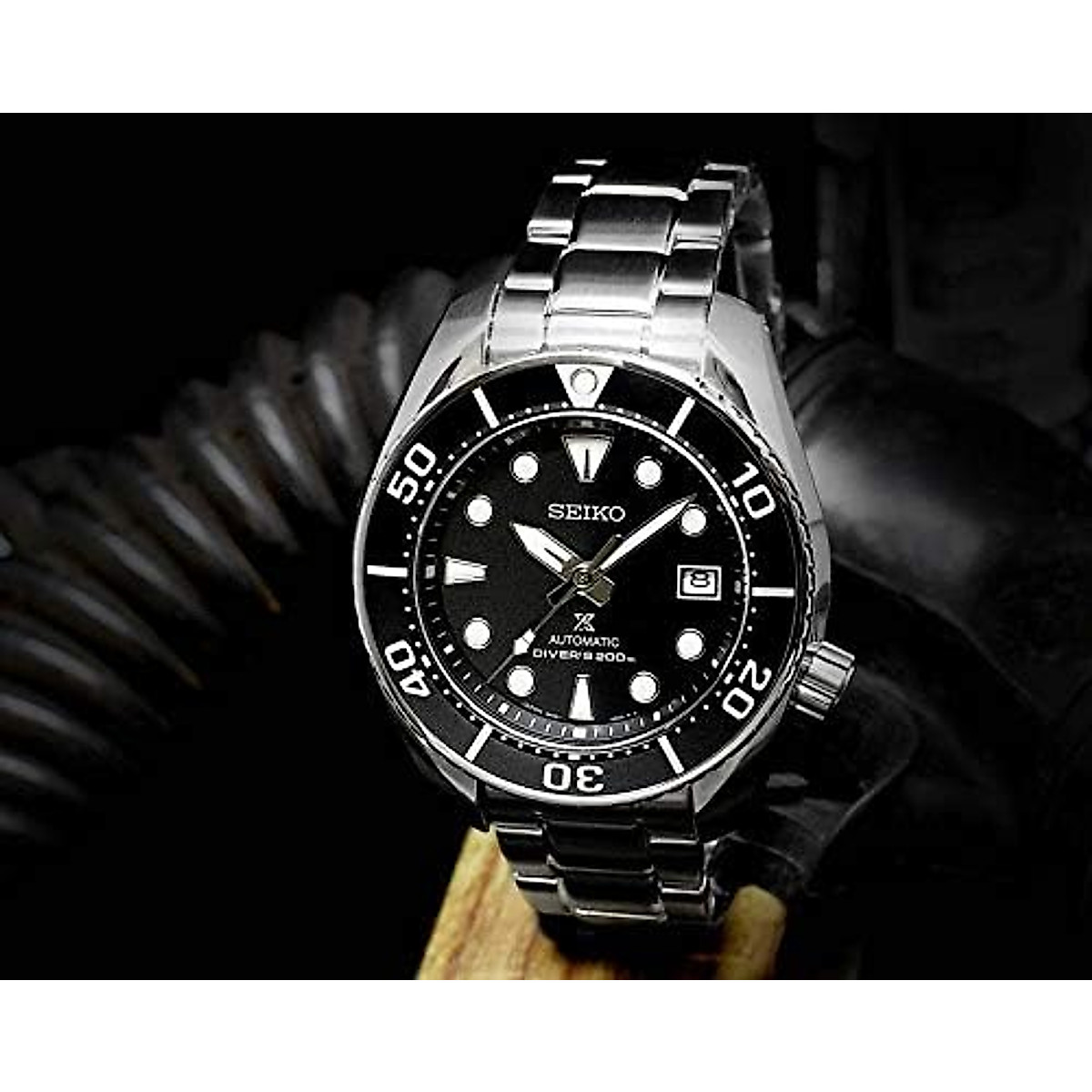 Seiko Prospex 3rd Gen"Sumo" Diver's 200m Automatic Black Dial Sapphire Glass Watch SPB101J1