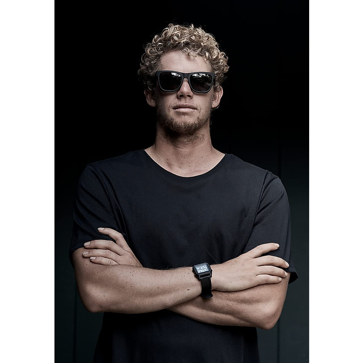 NIXON Staple A1309-100m Water Resistant Men's Digital Sport Watch (38mm Face, 22mm PU/Rubber/Silicone Band) - Made with #Tide Recycled Ocean Plastics