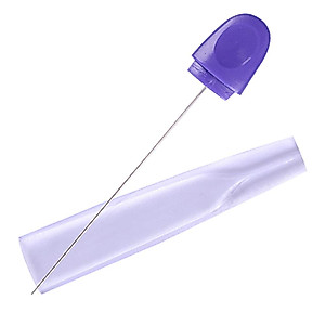 2 Pieces Stainless Steel Reusable Cake Testing Needles Probe Skewer Pin Needle for Kitchen Home Bakery Tools with Transparent Cover