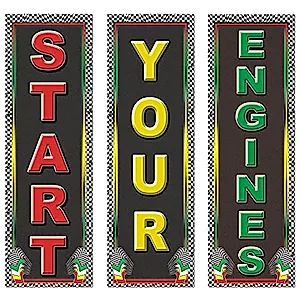 Beistle Racing Cutouts (3/Pkg), multicolor, one size fits most (54189)