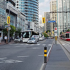 Security Post Barrier Parking Barrier Safety Bollard Post Traffic Road Safety Barrier Traffic Safety Delineator Street Stanchions for Parking Lot Road Marker