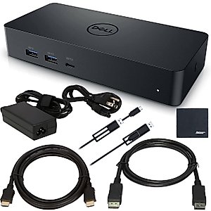 Dell Universal D6000S 4K Dock + ZoomSpeed HDMI Cable (with ethernet) + ZoomSpeed DisplayPort Cable + Starter Bundle