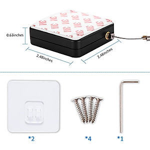 [1 Piece] Punch-Free Automatic Sensor Door Closer, Multifunctional Automatic Door Closer, Residential Commercial Auto Door Closer with Drawstring, Closer Door for Internal, Home, Storm (Black, 1)