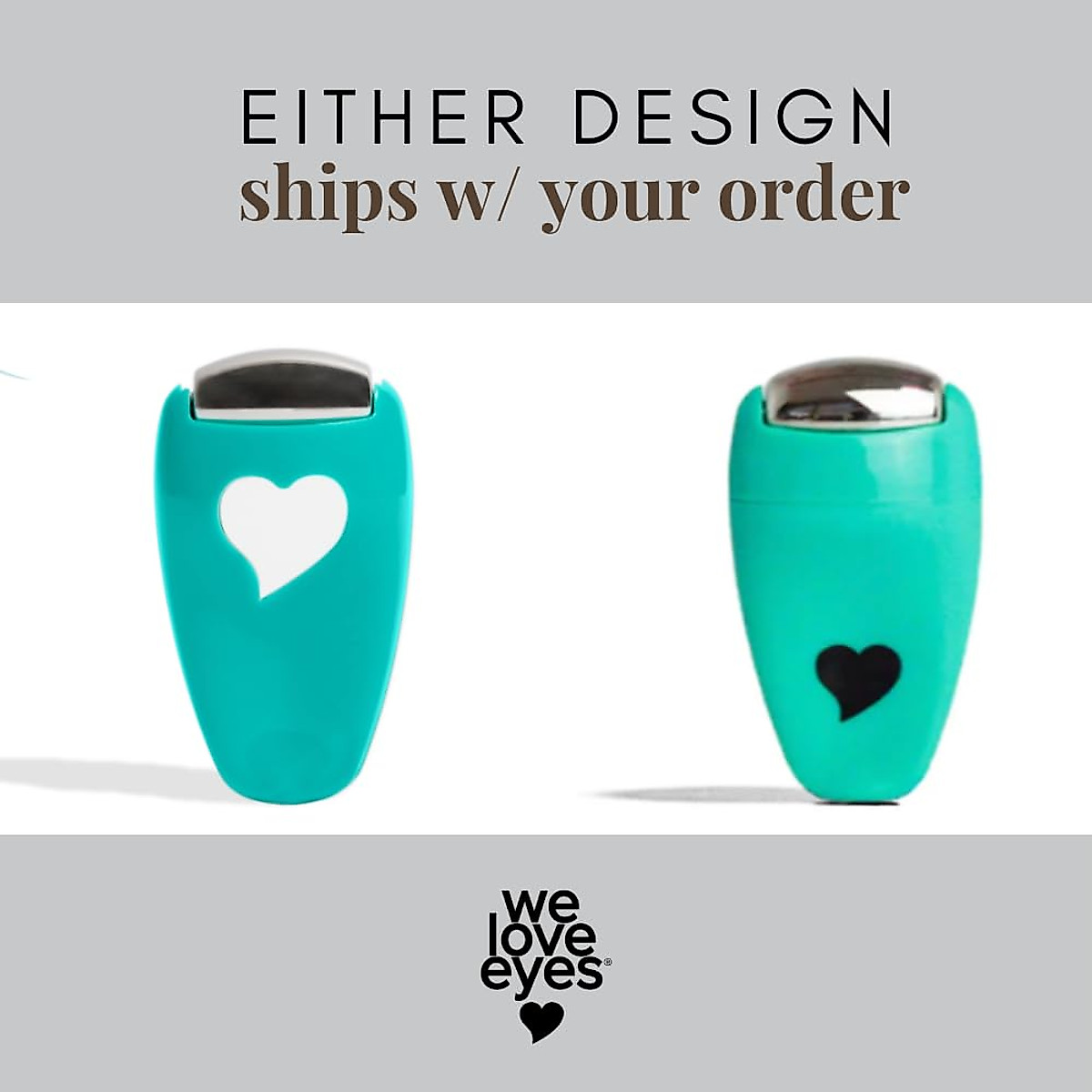 We Love Eyes - Focused Eye Roll - Tone, de-puff, & relax tired eyes. Hot compress for massaging meibomian glands. Fingertip precision.