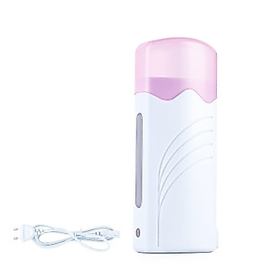 Roll On Wax Warmer For Hair Removal Wax Roller Wax Heater For Depilatory Wax Cartridge, Home Waxing Kit For Women Men 110V