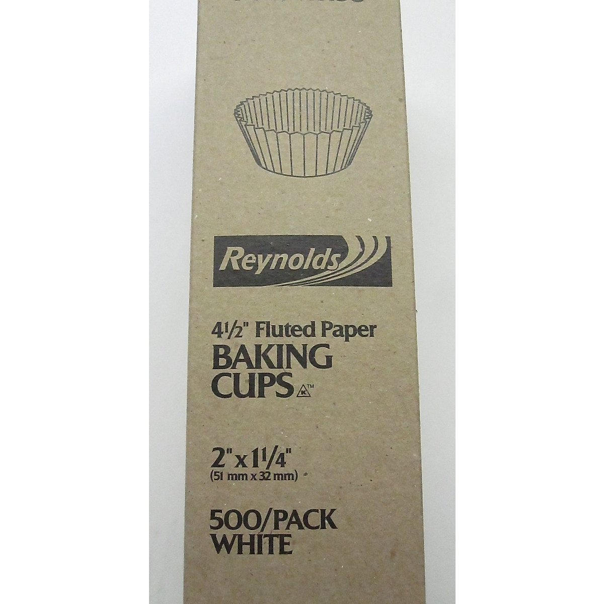 500 pcs - White Paper Cupcake Cup Liners - STANDARD Size