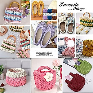 Comtest T-Shirt Yarn Knitting Yarn for DIY Bag Blanket Cushion Handmade Crochet Elastic Fabric Yarn 0.88Lb Milk White