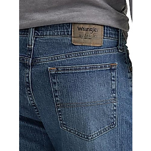 Wrangler Authentics Men's Regular Fit Comfort Flex Waist Jean, Blue Ocean, 34W x 32L