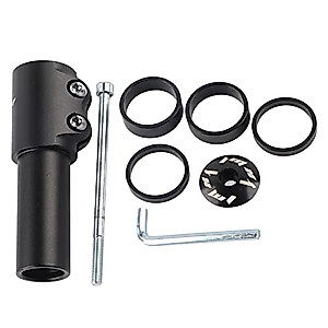 Cosiki Mountain Bike Stem Extender, Portable High Strength Durable Reliable Bike Accessories with Hex Wrench for Mountain Bikes Road Bikes