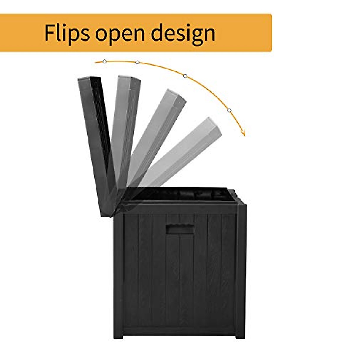 Outdoor Patio Medium Deck Storage Box Plastic Bench Box 51 Gallon Lightweight Storage Container and Organizer for Furniture Cushions,Garden Tools and Pool Toys