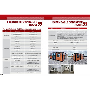 Generic Mobile Home 40ftx20ft 2to4bedrooms Prefab Container Expandable House for Sale Steel Folding Prefabricated Home for Adults