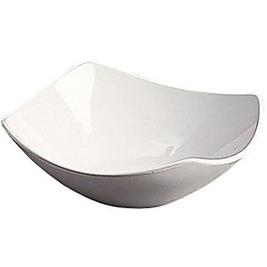 American Metalcraft SQND9 Prestige Ceramic 9" Squound Bowl, White