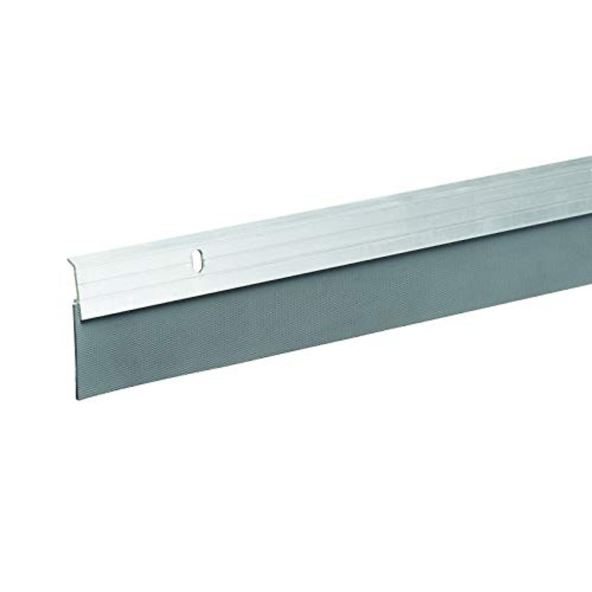 Frost King A79/36H Premium Aluminum and Reinforced Rubber Door Sweep 2-Inch by 36-Inch, Brushed Chrome