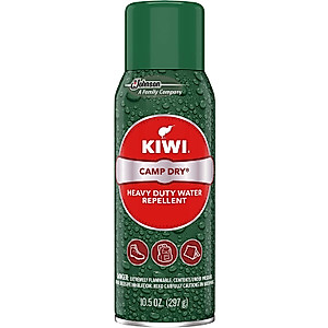 Kiwi Heavy Duty Water Protector, Camp Dry, Long Lasting & Breathable Water Protection, Effective on Leather, Canvas, Outdoor Gear & All Breathable Material, 10.5 OZ (Pack of 6)