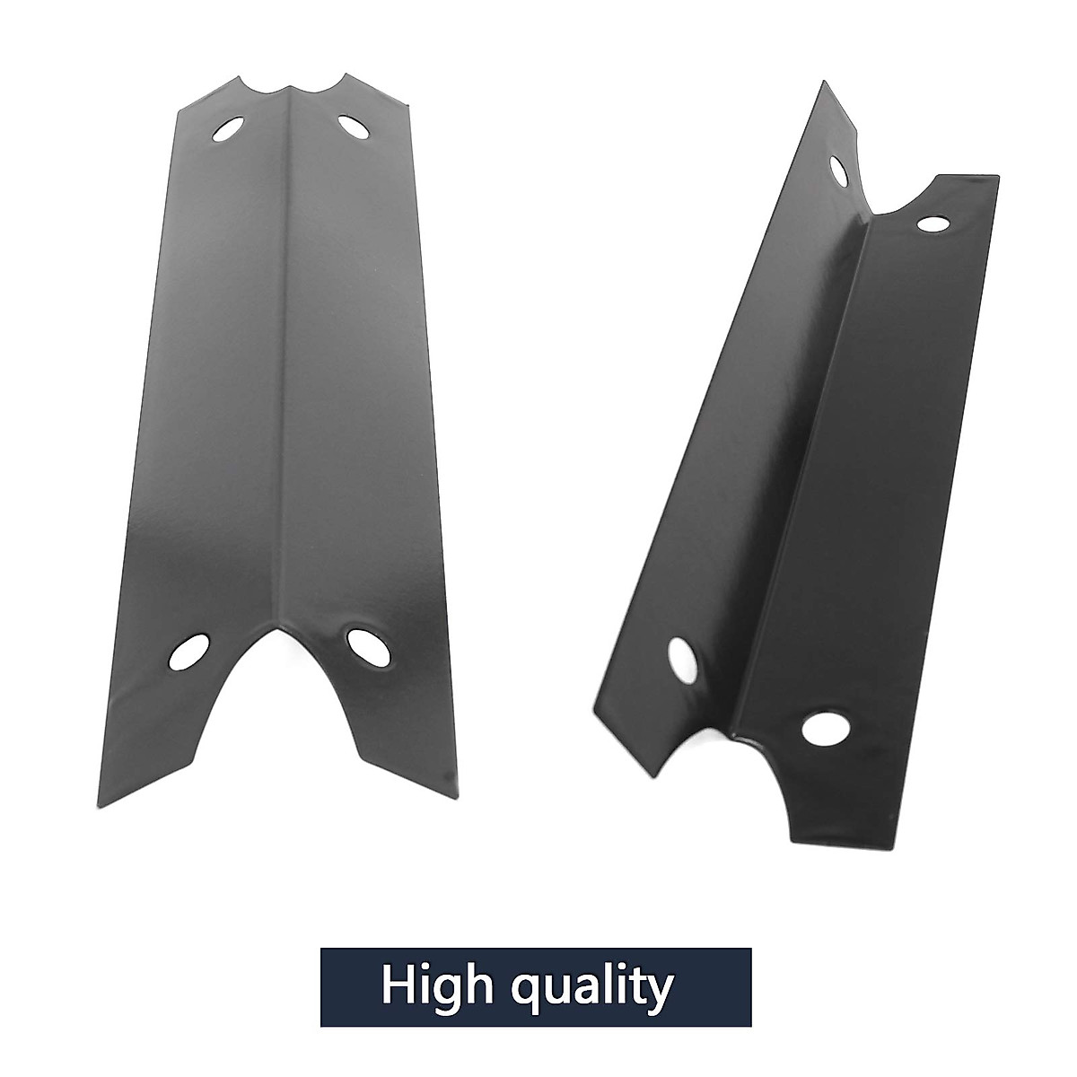 Hongso 16 3/4" Porcelain Steel Heat Plate Shield Tent, Burner Cover Gas Grill replacement for Brinkmann 4040, Charmglow Models 600-7100-0, BMHP1BBQ Vaporizor Flavorizer Bar (4-Pack)