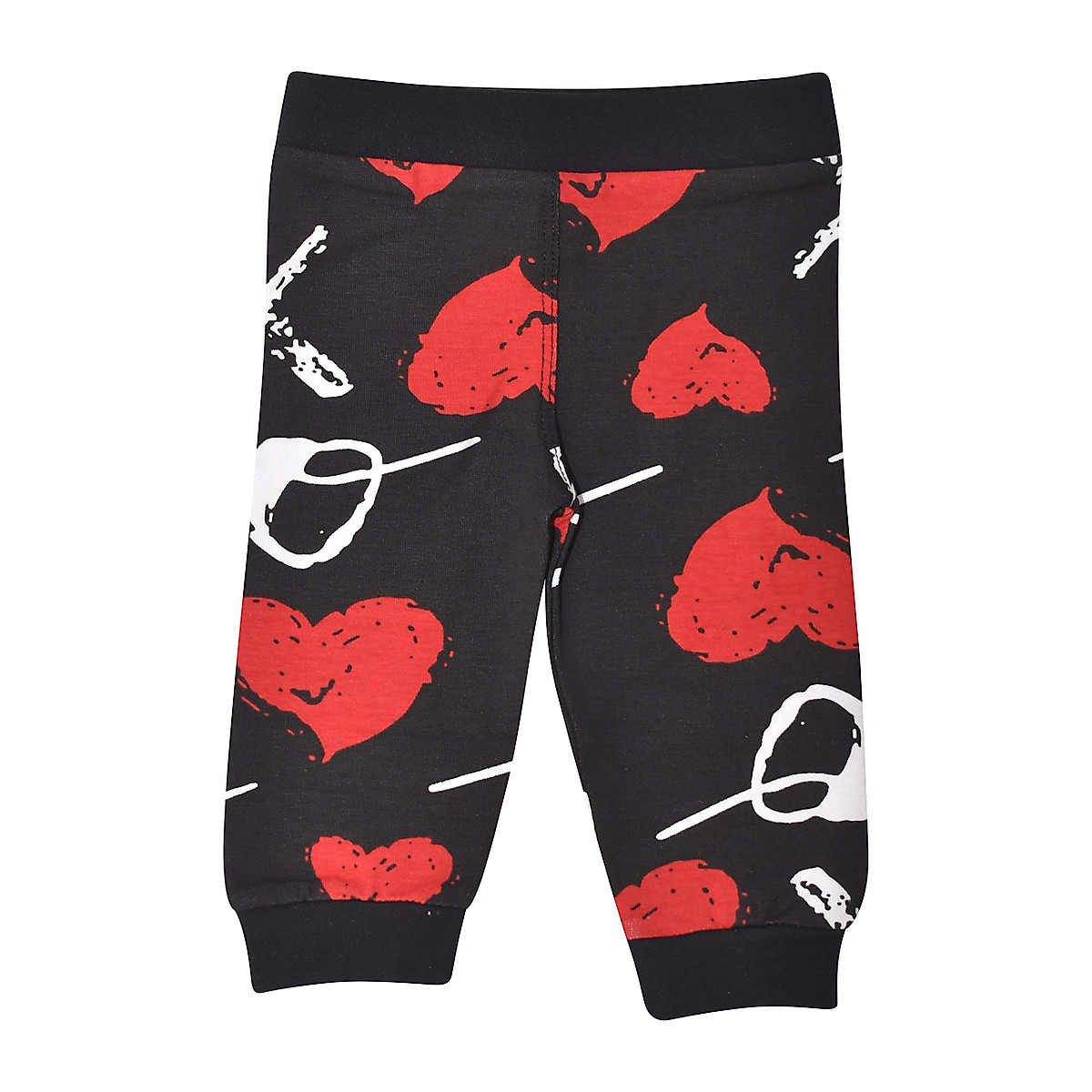 Unique Baby Boys Valentine's Day Bodysuit with XO Pants Clothing Set (18m)