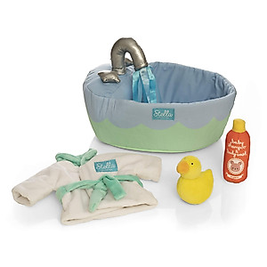 Manhattan Toy Stella Collection Soft Bath Playset with Accessories for 12" and 15" Soft Dolls