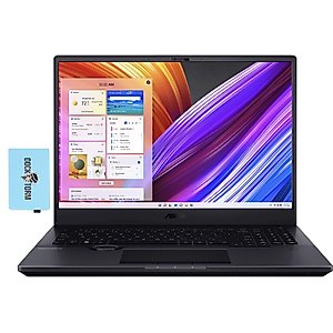 ASUS ProArt Studiobook 16 OLED Laptop (Intel i7-12700H 14-Core, 64GB DDR5 RAM, 2x4TB PCIe SSD RAID 1 (4TB), GeForce RTX 3070 Ti, Backlit KYB, Fingerprint, HD Webcam, WiFi 6, BT 5.2, Win11H) w/Hub