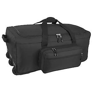 Mercury Tactical Gear Code Alpha Mini Monster Wheeled Deployment Bag, Basic, Black, One Size