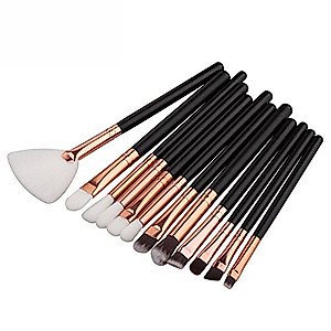Be Mall Makeup Brushes 12pcs Makeup Brush Set tools Make-up Toiletry Kit Wool Make Up Brush Set Chfafgf115pn