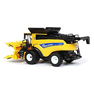 ERTL 1/64 New Holland CR9.90 Combine with Corn & Draper Heads, Prestige Series 13958
