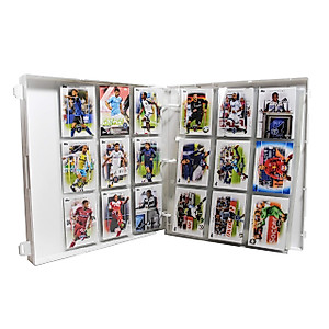 Soccer Card Binder For Trading Cards - Case Comes With 10 Platinum Series Trading Card Pages - Additional Pages Can Be Added - UniKeep Branded Binder is Fully Enclosed to Keep Cards Clean and Secure