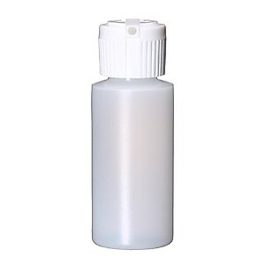 Bargz Empty Plastic Bottles - Refillable Plastic Cylinder - Bulk - 1 oz Pack of 12