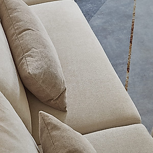 143'' U-Shaped Fabric Modular Sectional Sofa with 2 Removable Ottoman and 4 Pillows