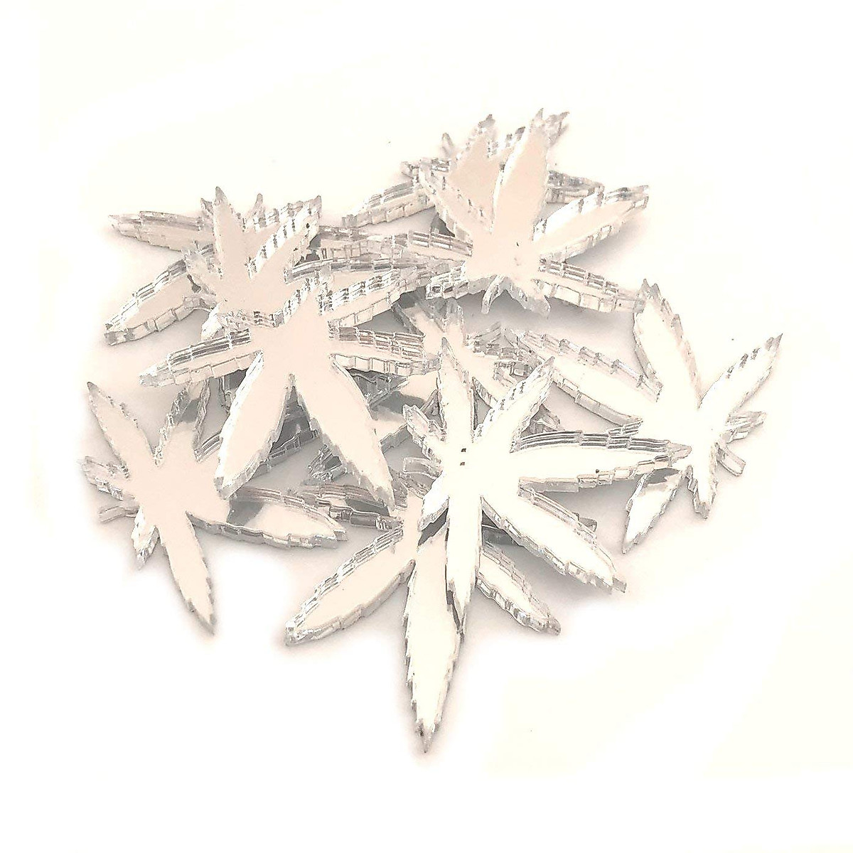 Super Cool Creations Hemp Leaf Shaped Crafting Sets, Red, Pack of 10 x 6cm