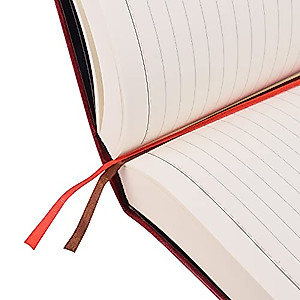 SAYEEC Journal with Pen Set A5 360 Sheets Thick Journal Notebook Large Lined Paper Soft Faux Leather Hardcover Vintage Notebook for Writing,Taking Notes, Anniversary/Birthday/Mother's Day Gift (Dark Red)